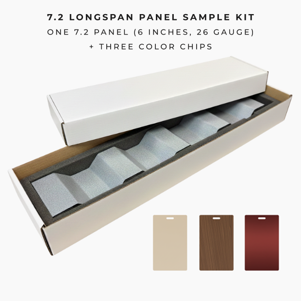 Sample Kit: 7.2 Longspan Panel – Steeldash