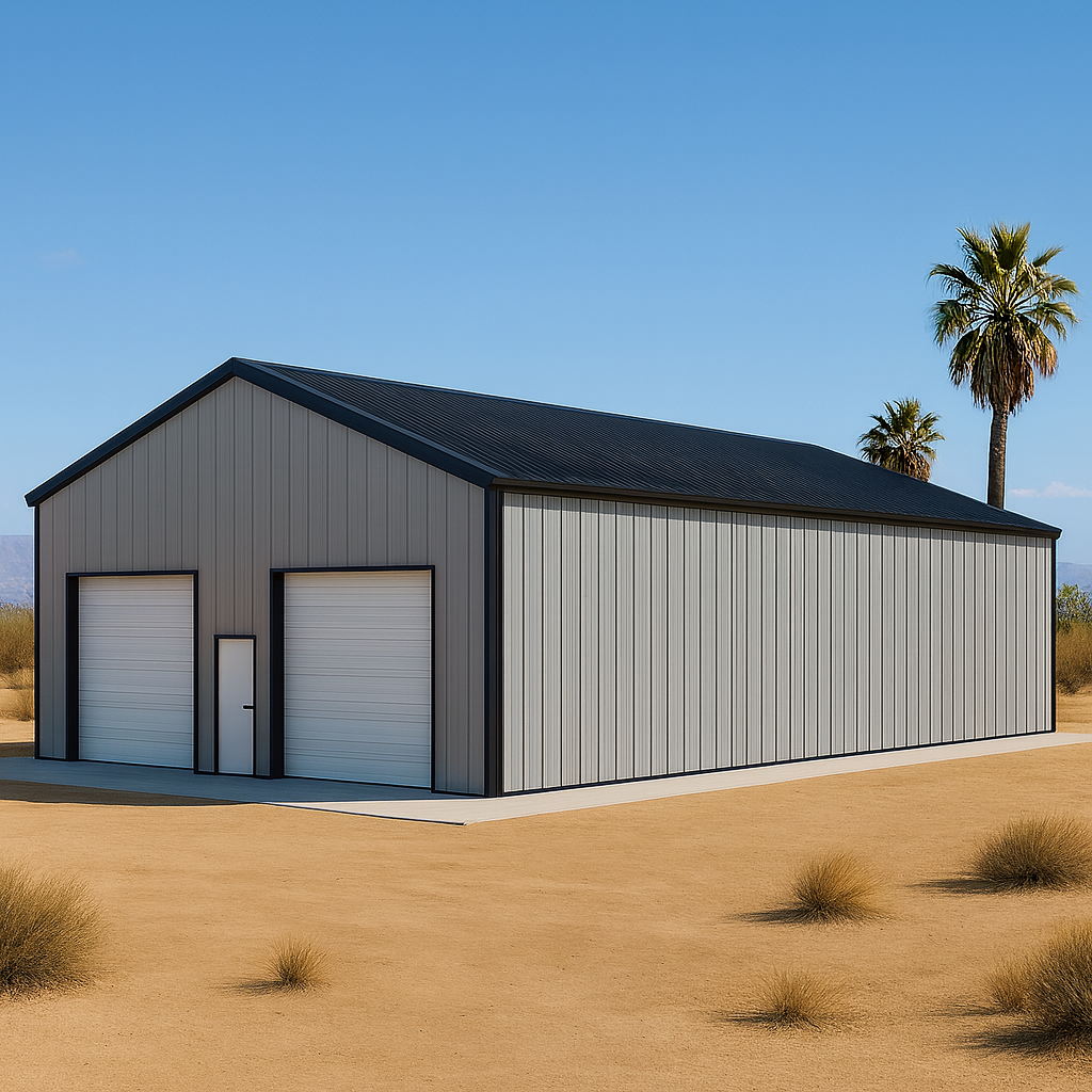Charcoal 40' x 60' Building - No Snow Load – Steeldash