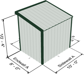 8 x 9 Shed – Steeldash